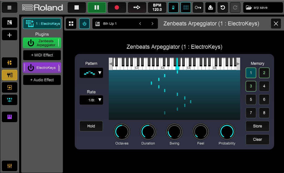 Zenbeats: Using MIDI Effects in Zenbeats – Roland Corporation