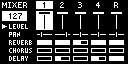 SH-4d: When I set the current part to part R and change the REVERB/CHORUS/DELAY send level with ...