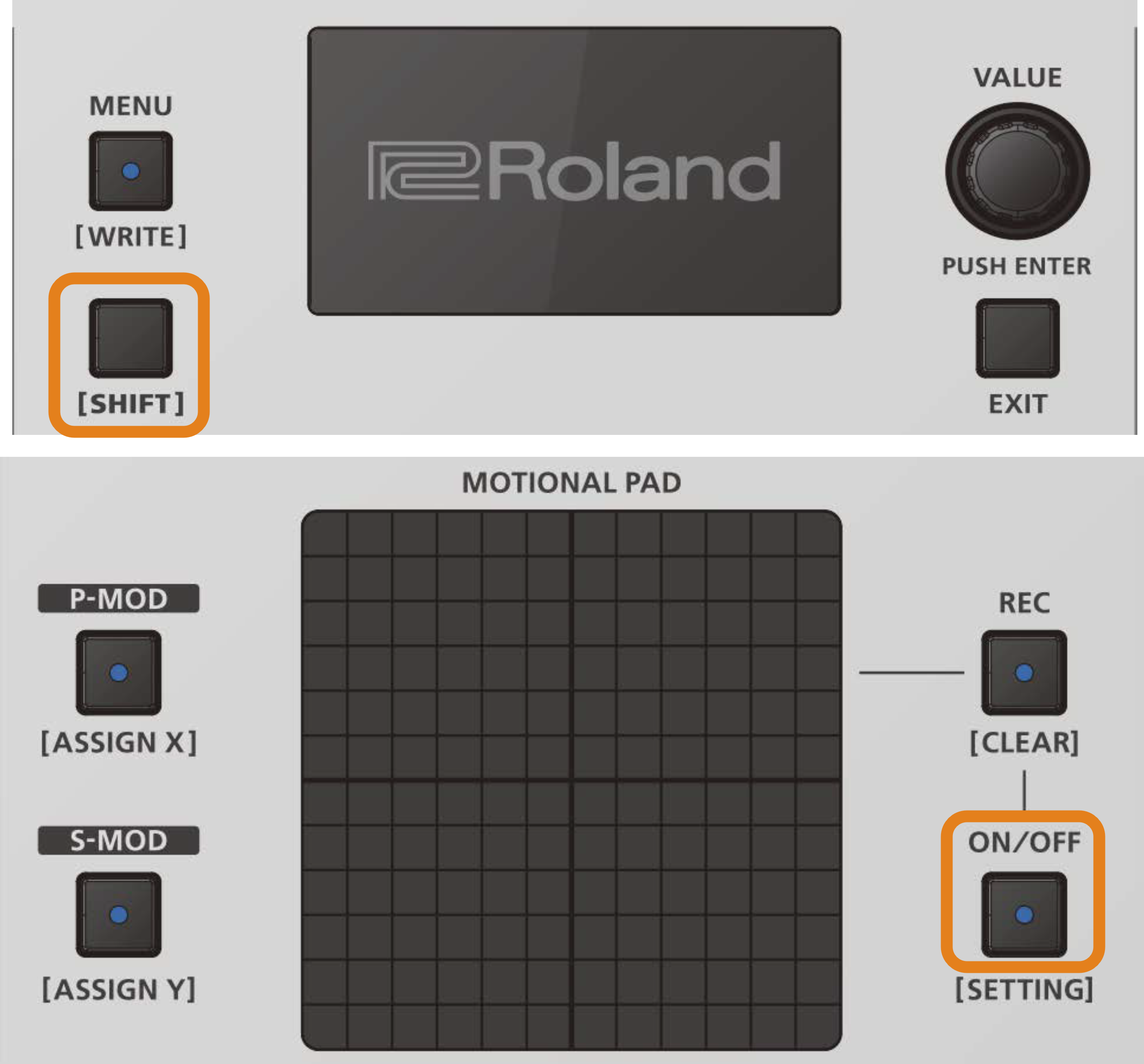 GAIA-2: How to set the MOTIONAL PAD to automatically return to the center – Roland Corporation