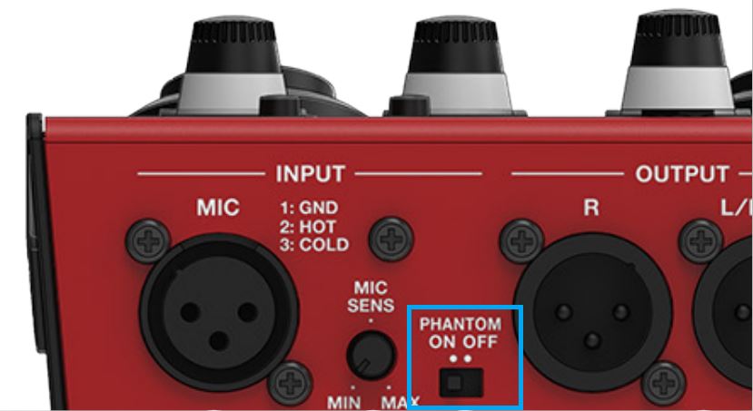 VE-22: How to switch on the Phantom power? – Roland Corporation