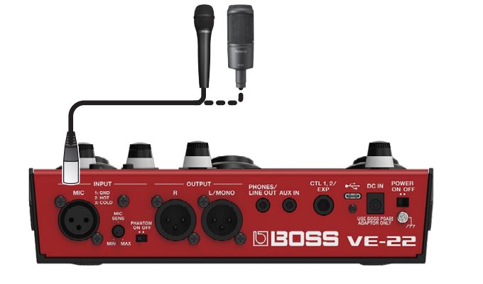 VE-22: How to configure the mic settings (MIC) – Roland Corporation