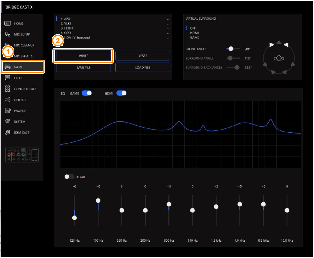 BRIDGE CAST X: The Gaming Equalizer Settings are Not Saving – Roland ...