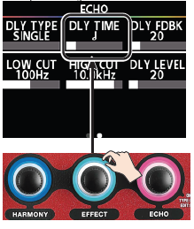 VE-22: How to set up TAP TEMPO control of DELAY TIME by tapping Harmony ...