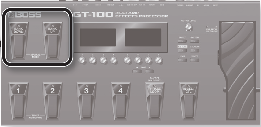 GT-100: Manual Mode – Roland Corporation