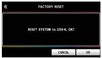 GX-100: Restoring the unit to its factory-set default state (Factory Reset) – Roland Corporation