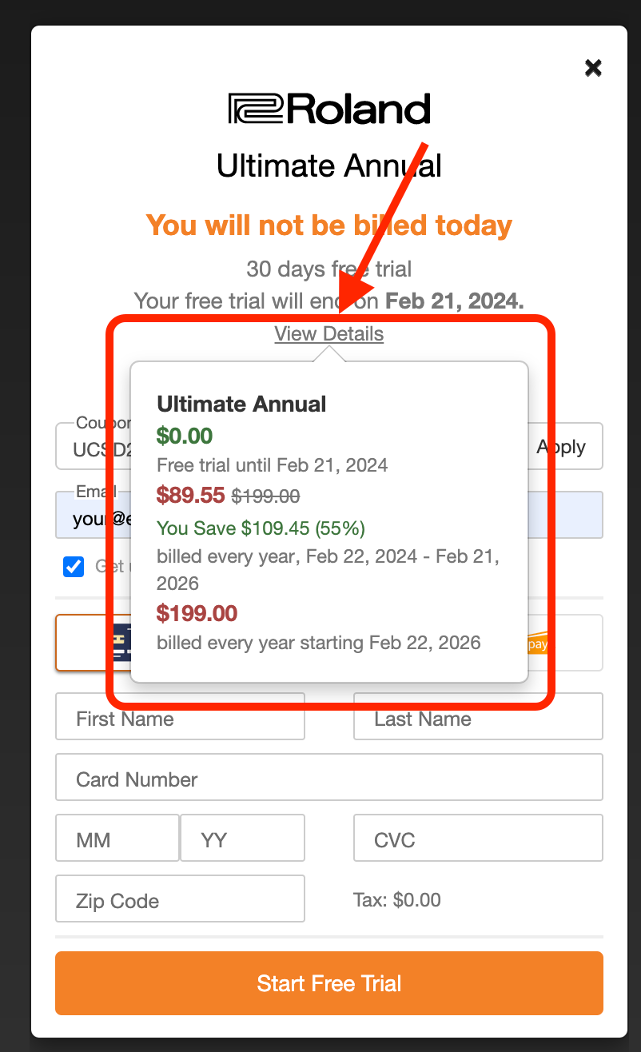 Roland Cloud: Using Roland Cloud Education Coupons (Ultimate Annual ...