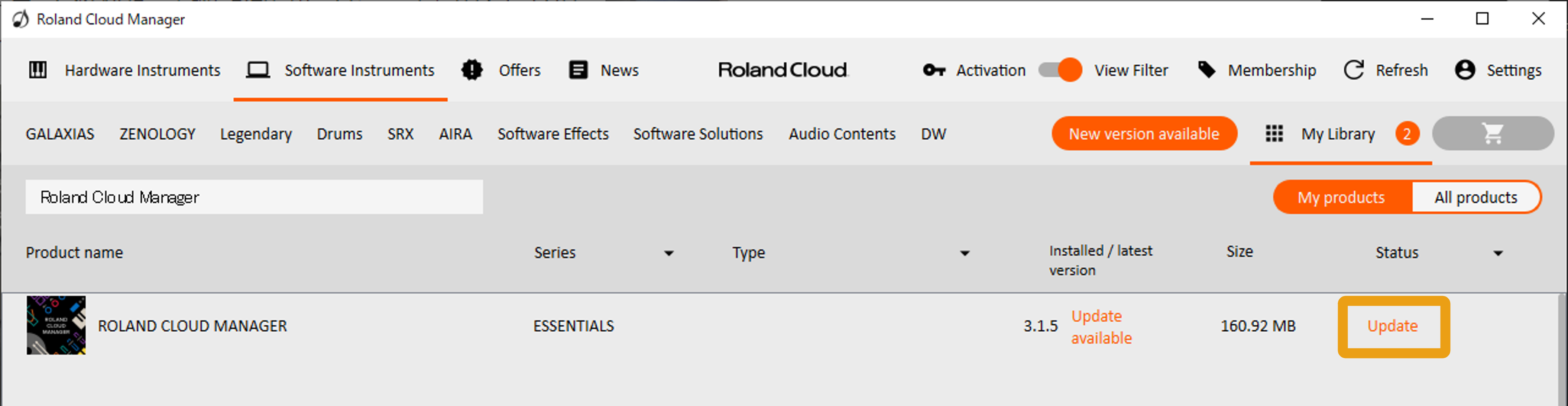 Roland Cloud: How to update the Roland Cloud Manager app – Roland Corporation