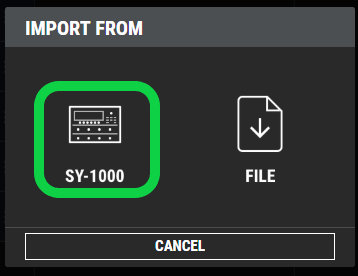 SY-1000 : User Patch Backup / System Data Backup and transfer to a 2nd ...