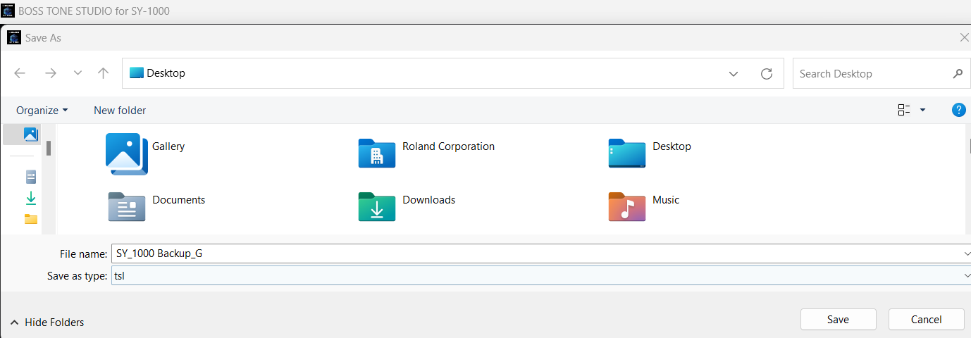SY-1000 : User Patch Backup / System Data Backup and transfer to a 2nd ...