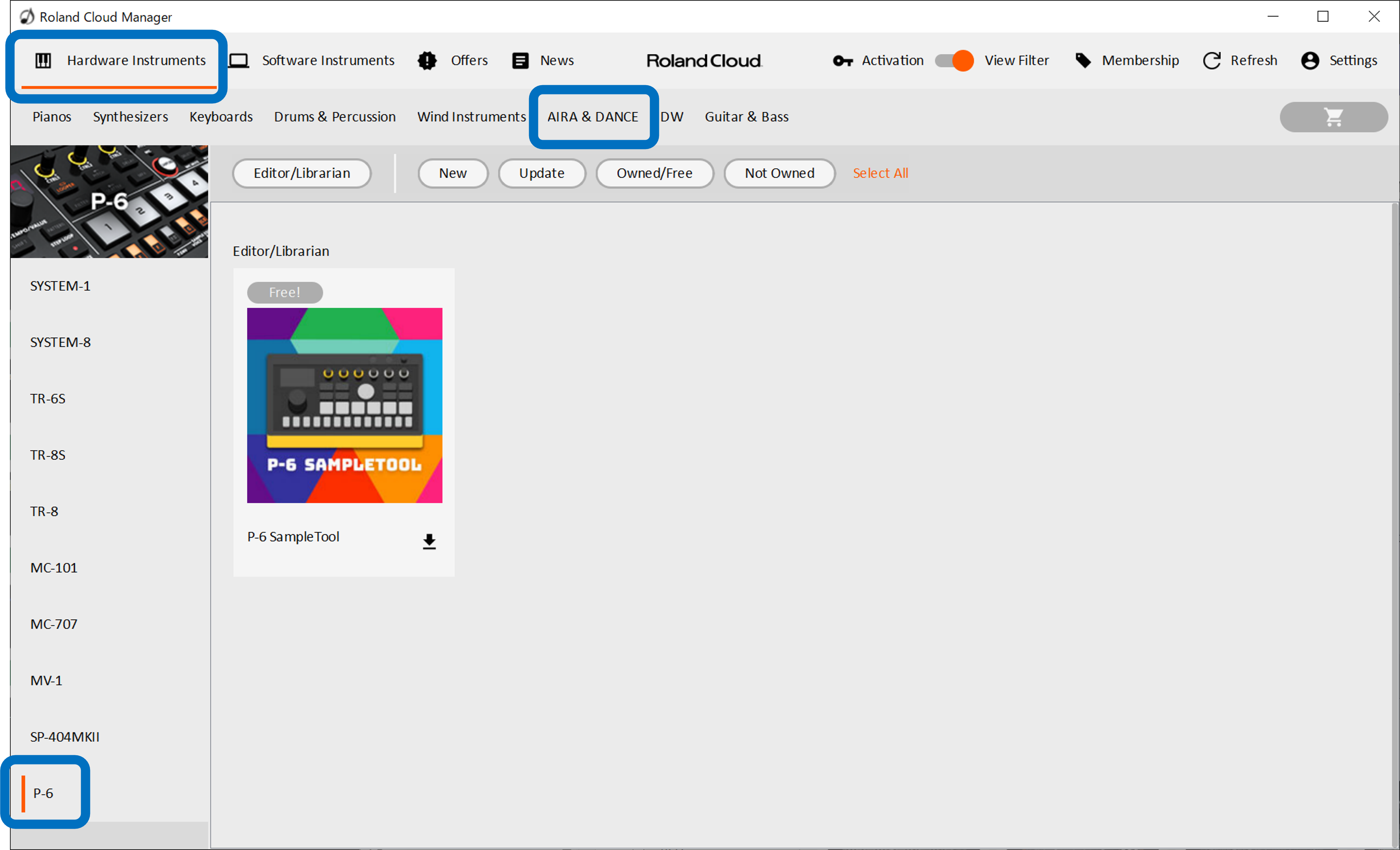 P-6: How do I install the P-6 SampleTool? – Roland Corporation