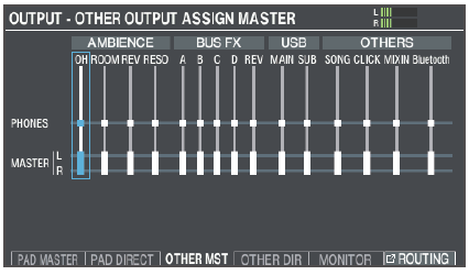 V71: Routing the onboard Click (metronome) to the PHONES outputs only ...
