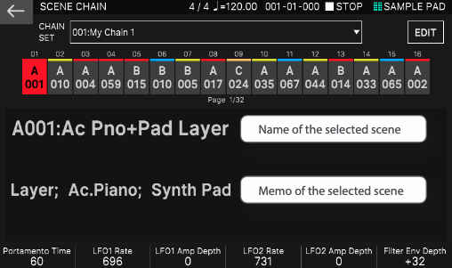 FANTOM-06, FANTOM-07, FANTOM-08: How do I quickly recall the scenes that are frequently used ...