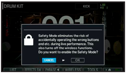 V71: Disabling unused buttons to avoid mistakes while playing – Roland Corporation