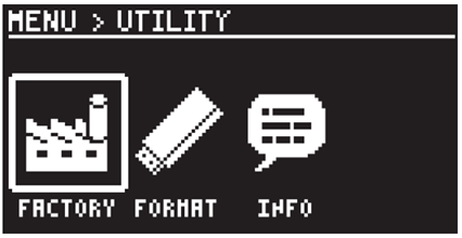 TR-1000: Returning to the factory settings (FACTORY RESET) – Roland Corporation