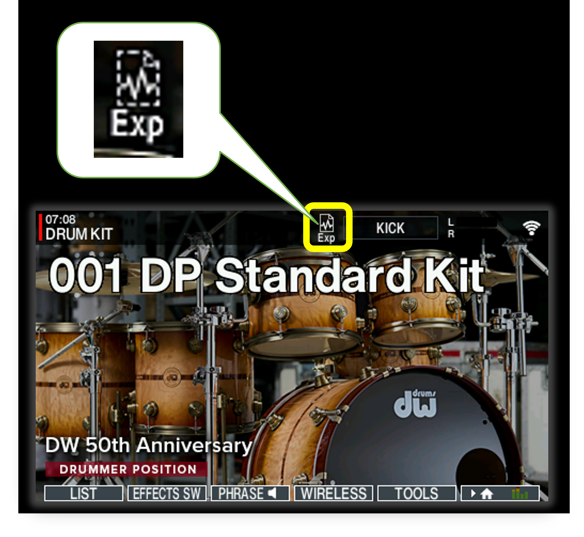 V71, V51, V31: Por que o kit que usa uma Instrument Expansion carregada no V71/51/31 não soa ...