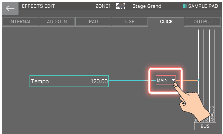 FANTOM-06 FANTOM-07 FANTOM-08: How do I output only the click sound to the headphones? – Roland ...